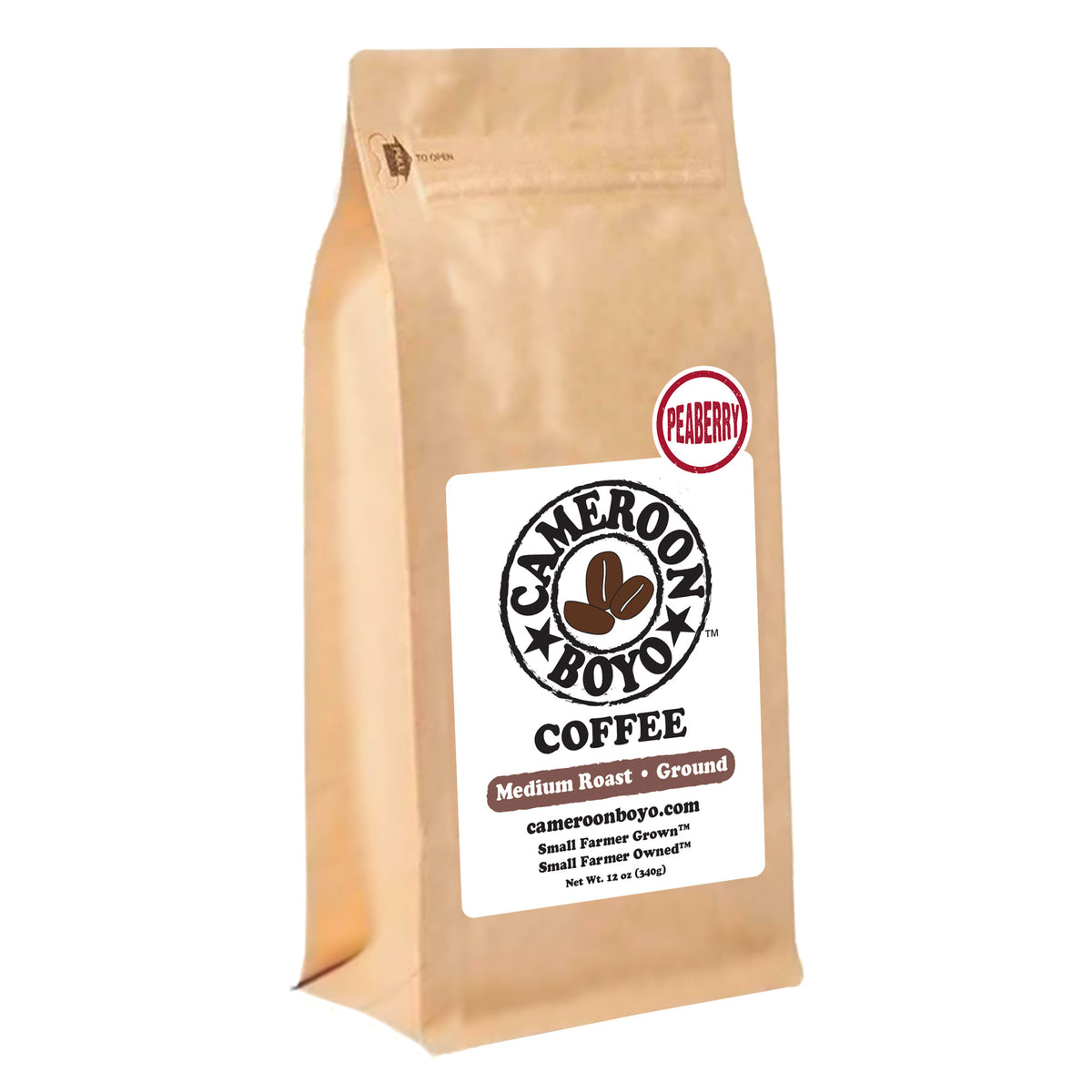 Cameroon Boyo™ Peaberry Coffee Medium Roast – African Grown Coffee